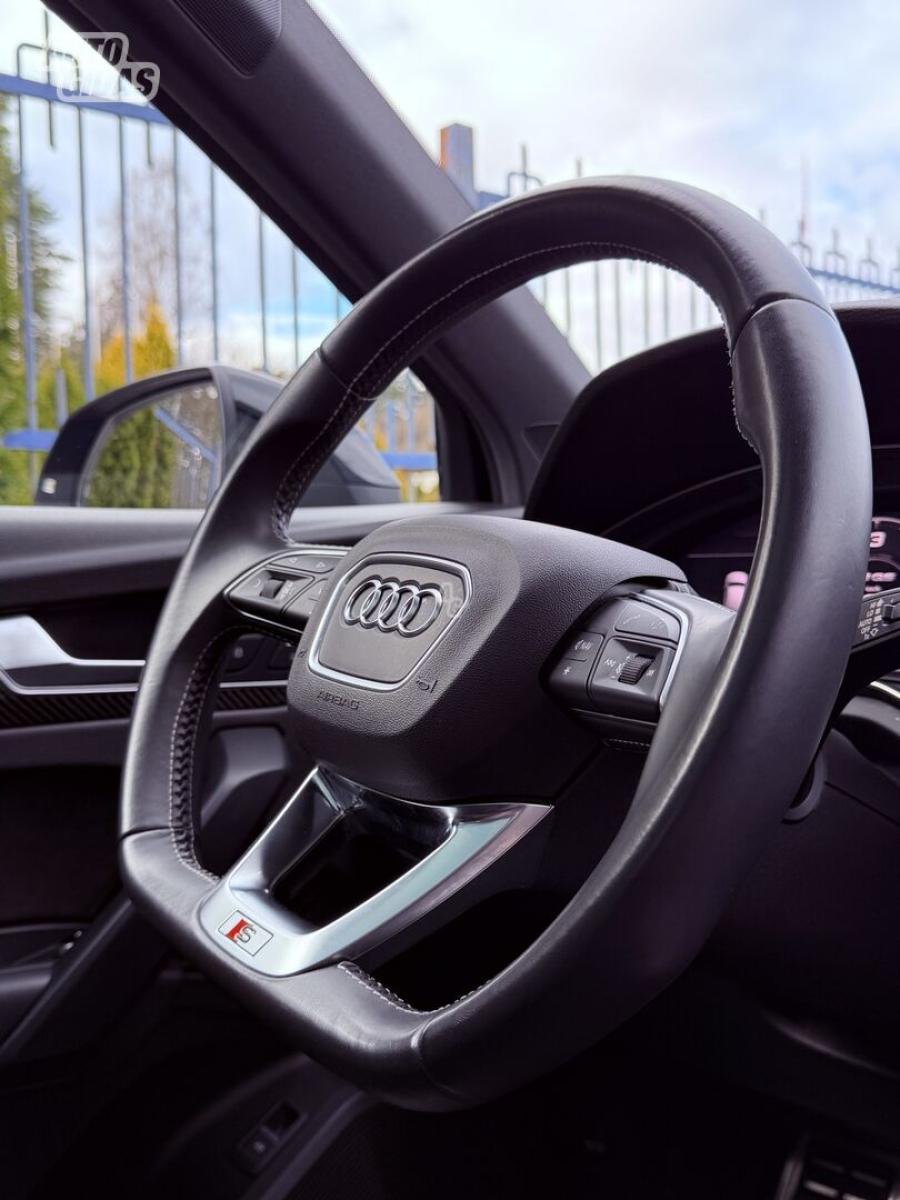 Black Audi SQ5 2020 in Vilnius, with an engine capacity of 3.00 L and mileage of 79 thousand km for 37000 €, photo 10 on AUTOMOTO.COM.LV