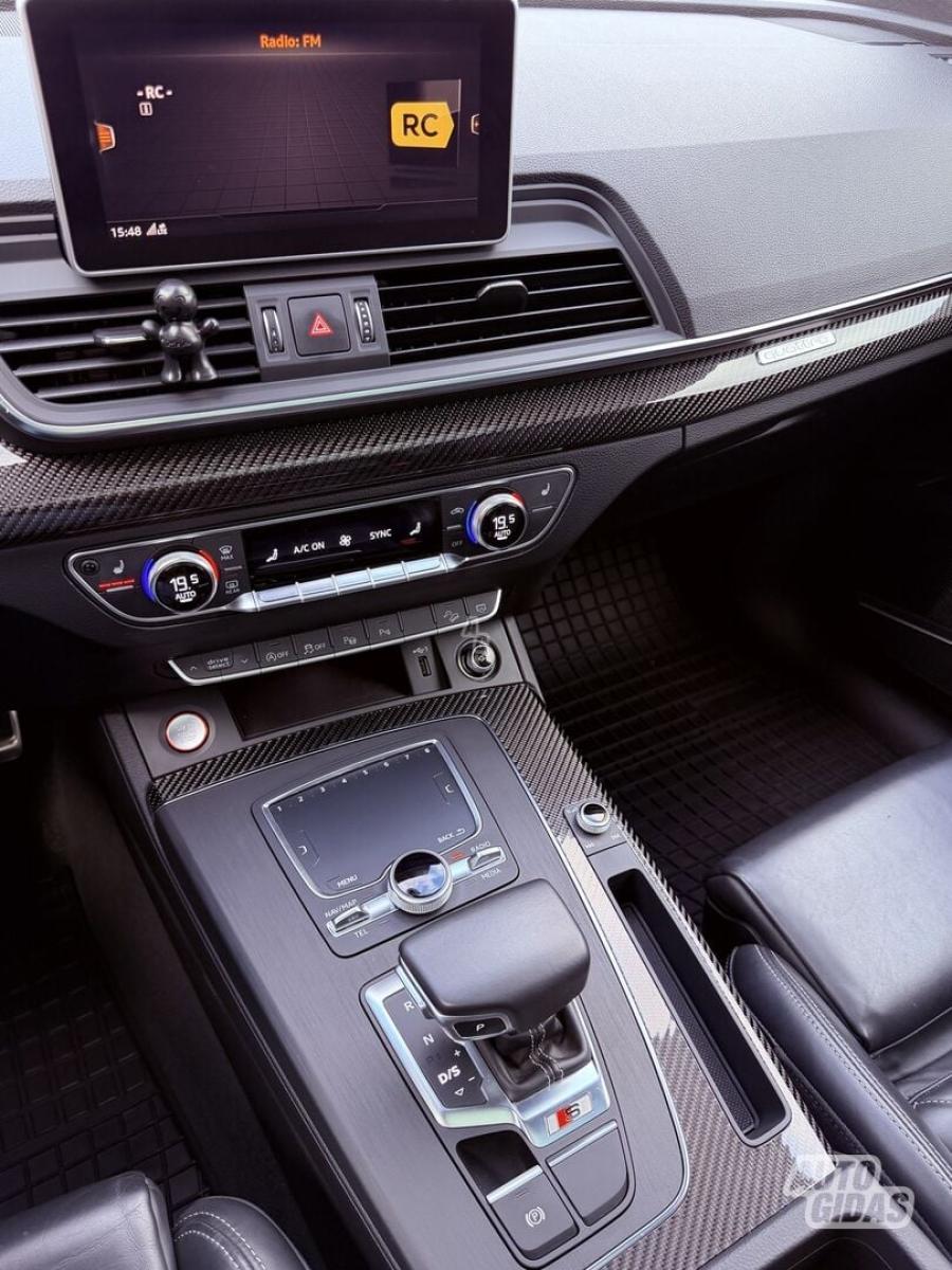 Black Audi SQ5 2020 in Vilnius, with an engine capacity of 3.00 L and mileage of 79 thousand km for 37000 €, photo 14 on AUTOMOTO.COM.LV