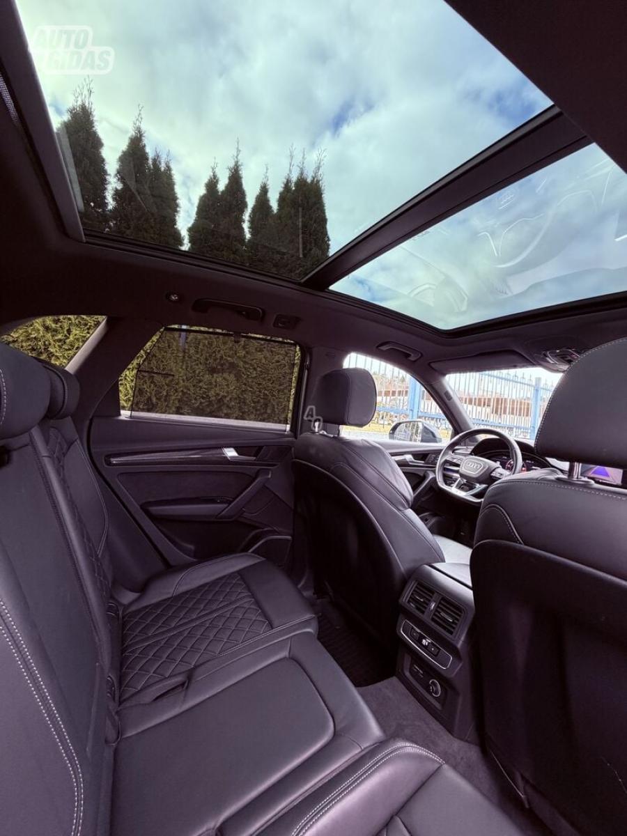 Black Audi SQ5 2020 in Vilnius, with an engine capacity of 3.00 L and mileage of 79 thousand km for 37000 €, photo 34 on AUTOMOTO.COM.LV