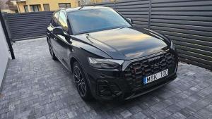 Black Audi SQ5 2021 in Alytus, with an engine capacity of 3.00 L and mileage of 94 thousand km for 39500 €, photo 2 on AUTOMOTO.COM.LV