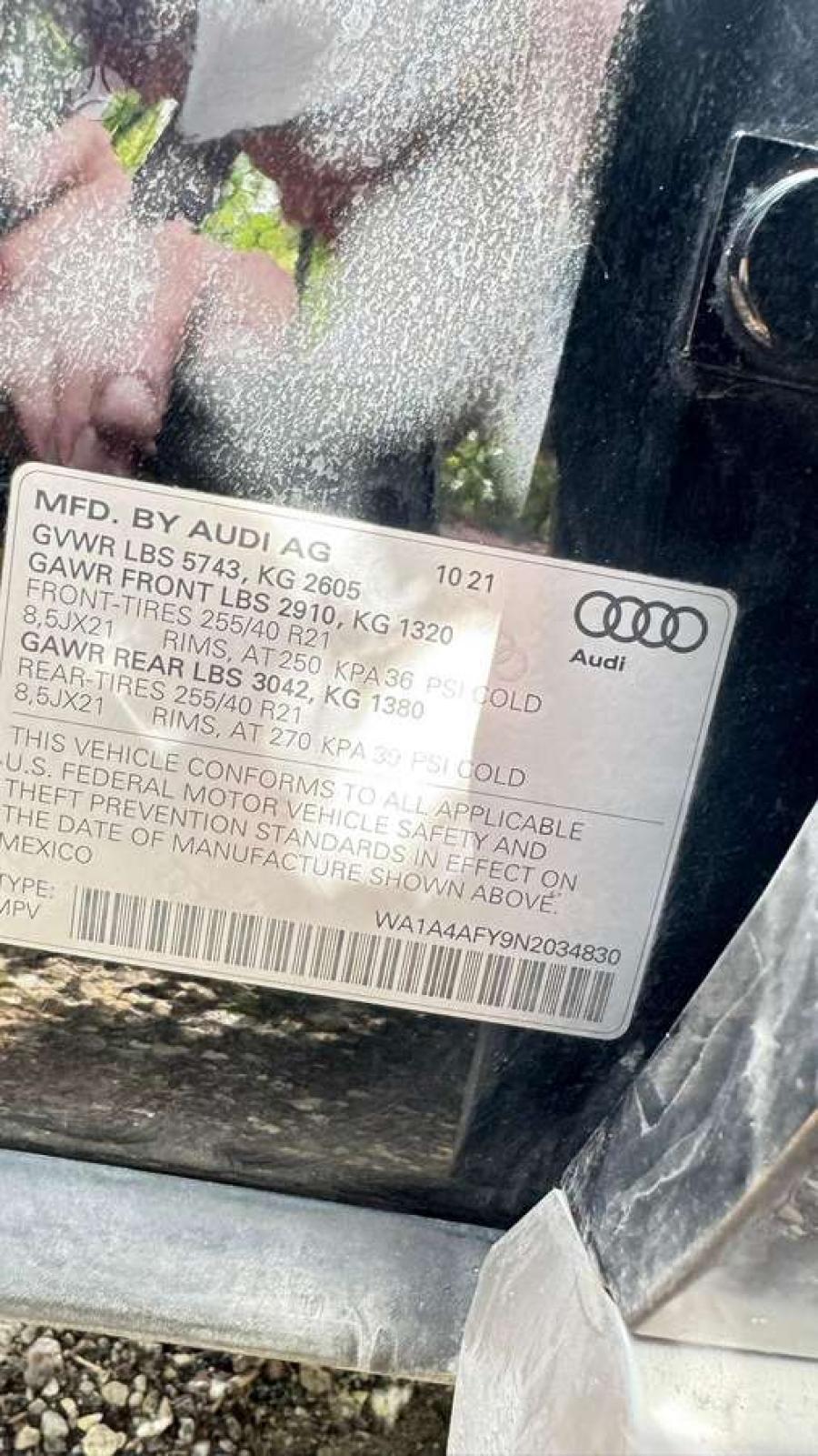 Melns Audi SQ5 2022 Ukmergė, ar dzinēja tilpumu 3.00 L un nobraukumu 61 tūkst. km par 21890 €, foto 21 vietnē AUTOMOTO.COM.LV