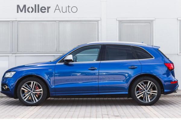 Blue Audi SQ5 2015 in Ventspils, with an engine capacity of 3.00 L and mileage of 223 thousand km for 17700 €, photo 2 on AUTOMOTO.COM.LV
