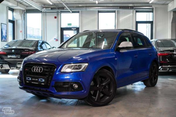 Blue Audi SQ5 2016 in Marijampole, with an engine capacity of 3.00 L and mileage of 131 thousand km for 18950 €, photo 2 on AUTOMOTO.COM.LV