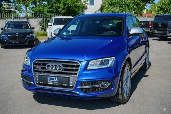 Blue Audi SQ5 2016 in Kaunas, with an engine capacity of 3.00 L and mileage of 227 thousand km for 17350 €, photo 4 on AUTOMOTO.COM.LV