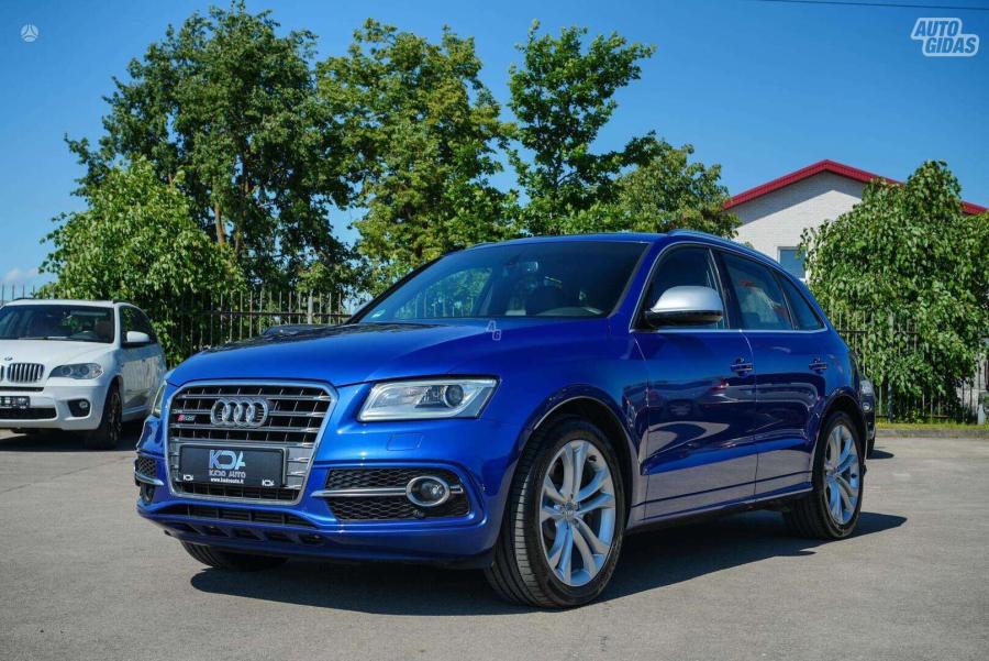Blue Audi SQ5 2016 in Kaunas, with an engine capacity of 3.00 L and mileage of 227 thousand km for 17350 €, photo 6 on AUTOMOTO.COM.LV