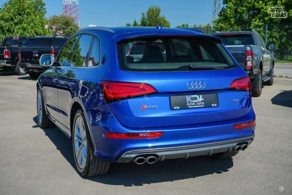 Blue Audi SQ5 2016 in Kaunas, with an engine capacity of 3.00 L and mileage of 227 thousand km for 17350 €, photo 9 on AUTOMOTO.COM.LV