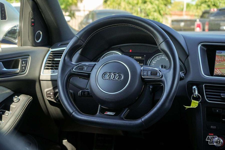 Blue Audi SQ5 2016 in Kaunas, with an engine capacity of 3.00 L and mileage of 227 thousand km for 17350 €, photo 22 on AUTOMOTO.COM.LV
