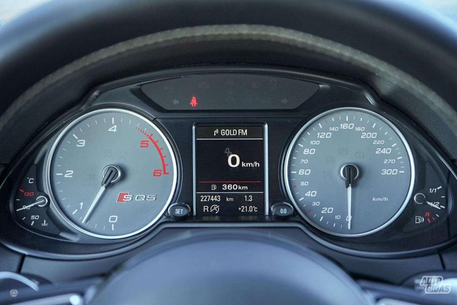 Blue Audi SQ5 2016 in Kaunas, with an engine capacity of 3.00 L and mileage of 227 thousand km for 17350 €, photo 24 on AUTOMOTO.COM.LV