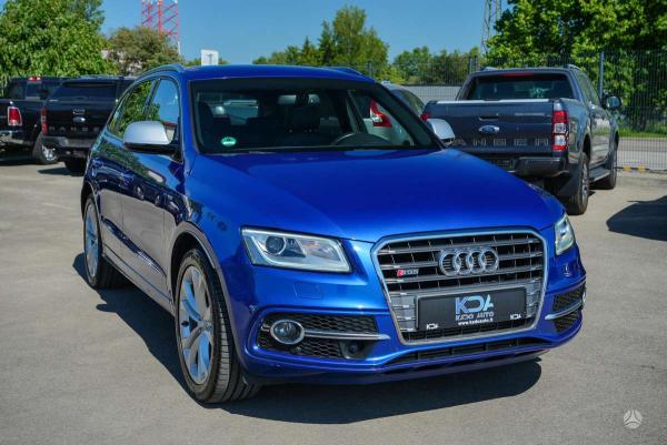Blue Audi SQ5 2016 in Marijampole, with an engine capacity of 2.97 L and mileage of 227 thousand km for 17250 €, photo 2 on AUTOMOTO.COM.LV