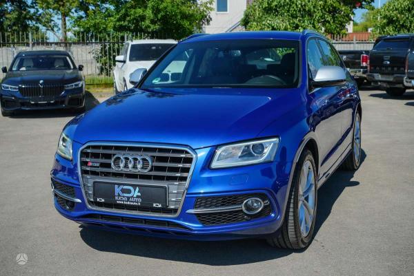Blue Audi SQ5 2016 in Marijampole, with an engine capacity of 2.97 L and mileage of 227 thousand km for 17250 €, photo 4 on AUTOMOTO.COM.LV