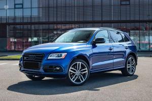 Zils Audi SQ5 2017 Klaipėda, ar dzinēja tilpumu 3.00 L un nobraukumu 96 tūkst. km par 16999 €, foto  vietnē AUTOMOTO.COM.LV
