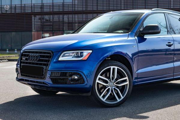 Blue Audi SQ5 2017 in Klaipeda, with an engine capacity of 3.00 L and mileage of 96 thousand km for 16999 €, photo 2 on AUTOMOTO.COM.LV