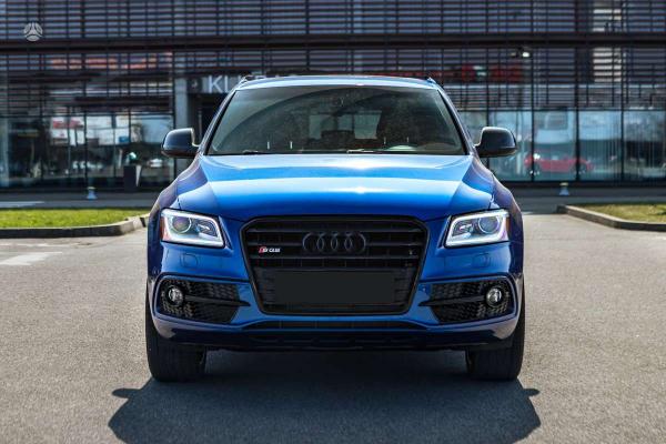 Blue Audi SQ5 2017 in Klaipeda, with an engine capacity of 3.00 L and mileage of 96 thousand km for 16999 €, photo 3 on AUTOMOTO.COM.LV