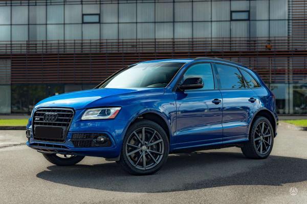 Zils Audi SQ5 2017 Klaipėda, ar dzinēja tilpumu 3.00 L un nobraukumu 96 tūkst. km par 16999 €, foto 1 vietnē AUTOMOTO.COM.LV