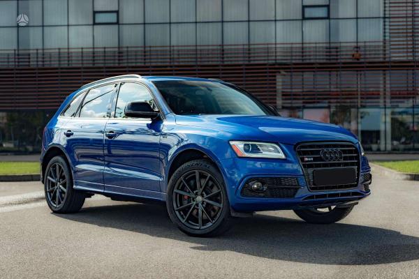 Blue Audi SQ5 2017 in Klaipeda, with an engine capacity of 3.00 L and mileage of 96 thousand km for 16999 €, photo 4 on AUTOMOTO.COM.LV