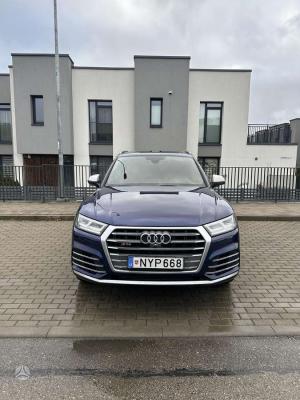 Blue Audi SQ5 2018 in Vilnius, with an engine capacity of 3.00 L and mileage of 110 thousand km for 25000 €, photo 2 on AUTOMOTO.COM.LV