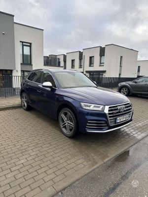 Blue Audi SQ5 2018 in Vilnius, with an engine capacity of 3.00 L and mileage of 110 thousand km for 25000 €, photo 3 on AUTOMOTO.COM.LV