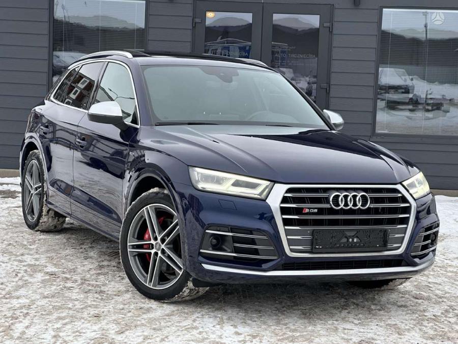 Zils Audi SQ5 2018 Šauļi, ar dzinēja tilpumu 3.00 L un nobraukumu 180 tūkst. km par 28500 €, foto 1 vietnē AUTOMOTO.COM.LV