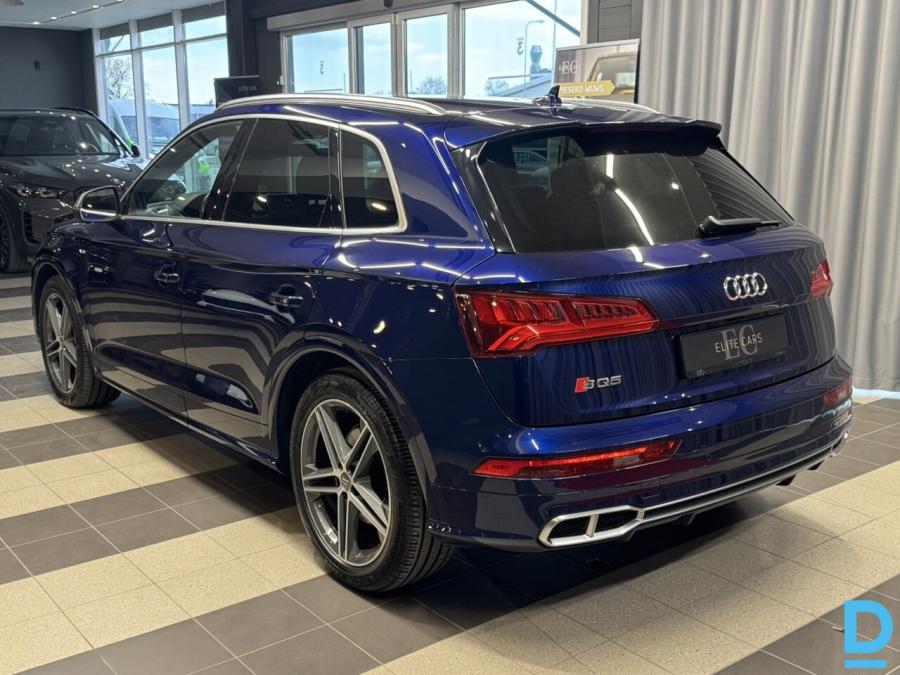Blue Audi SQ5 2018 in Marupe, with an engine capacity of 3.00 L and mileage of 144 thousand km for 27990 €, photo 4 on AUTOMOTO.COM.LV