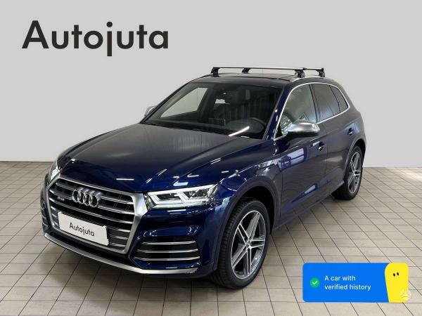 Zils Audi SQ5 2018 Kauņa, ar dzinēja tilpumu 2.99 L un nobraukumu 0 tūkst. km par 28500 €, foto 1 vietnē AUTOMOTO.COM.LV