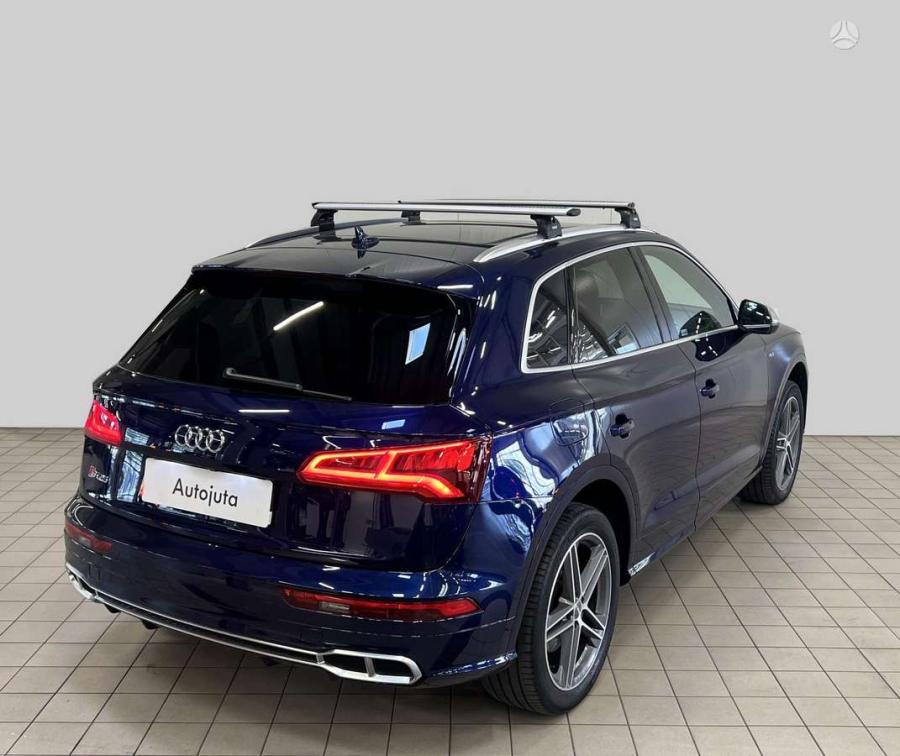 Blue Audi SQ5 2018 in Kaunas, with an engine capacity of 2.99 L and mileage of 0 thousand km for 28500 €, photo 5 on AUTOMOTO.COM.LV
