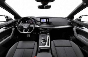 Blue Audi SQ5 2018 in Kaunas, with an engine capacity of 2.99 L and mileage of 0 thousand km for 28500 €, photo 6 on AUTOMOTO.COM.LV