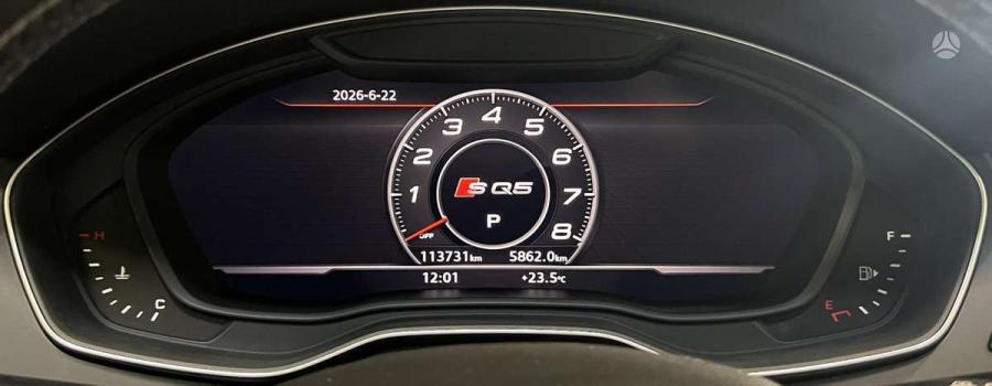 Blue Audi SQ5 2018 in Kaunas, with an engine capacity of 2.99 L and mileage of 0 thousand km for 28500 €, photo 11 on AUTOMOTO.COM.LV
