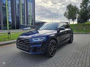 Blue Audi SQ5 2018 in Vilnius, with an engine capacity of 3.00 L and mileage of 261 thousand km for 22200 €, photo 4 on AUTOMOTO.COM.LV
