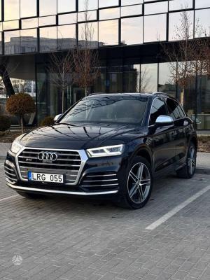 Blue Audi SQ5 2018 in Vilnius, with an engine capacity of 3.00 L and mileage of 96 thousand km for 24900 €, photo  on AUTOMOTO.COM.LV