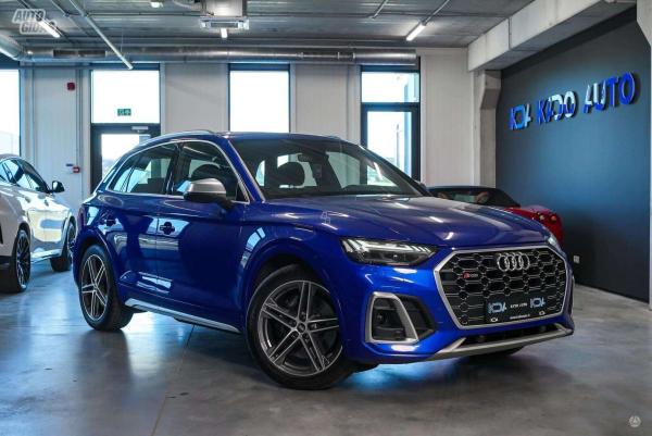 Blue Audi SQ5 2022 in Marijampole, with an engine capacity of 3.00 L and mileage of 131 thousand km for 36950 €, photo 1 on AUTOMOTO.COM.LV
