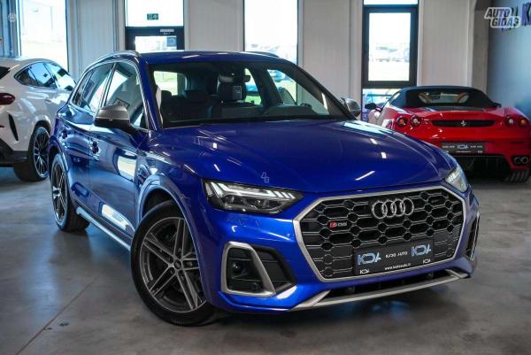 Blue Audi SQ5 2022 in Marijampole, with an engine capacity of 3.00 L and mileage of 131 thousand km for 36950 €, photo 2 on AUTOMOTO.COM.LV