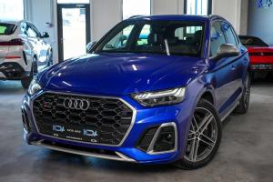 Blue Audi SQ5 2022 in Marijampole, with an engine capacity of 3.00 L and mileage of 131 thousand km for 36950 €, photo 5 on AUTOMOTO.COM.LV