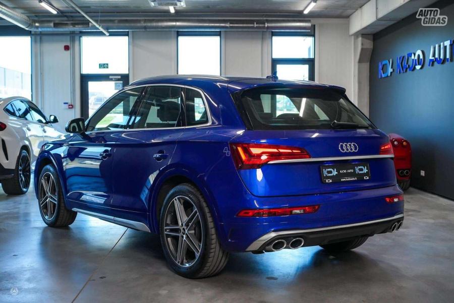 Blue Audi SQ5 2022 in Marijampole, with an engine capacity of 3.00 L and mileage of 131 thousand km for 36950 €, photo 10 on AUTOMOTO.COM.LV