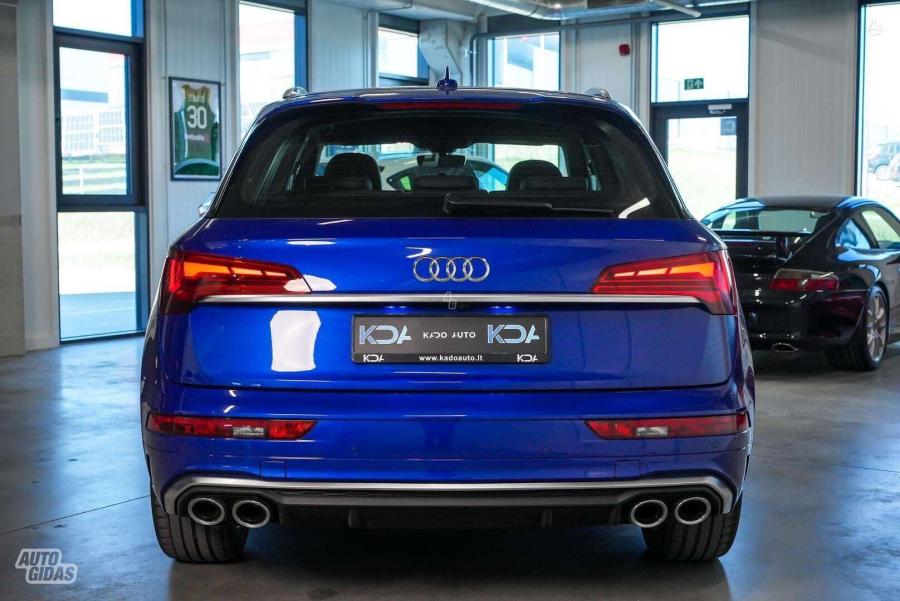 Blue Audi SQ5 2022 in Marijampole, with an engine capacity of 3.00 L and mileage of 131 thousand km for 36950 €, photo 12 on AUTOMOTO.COM.LV