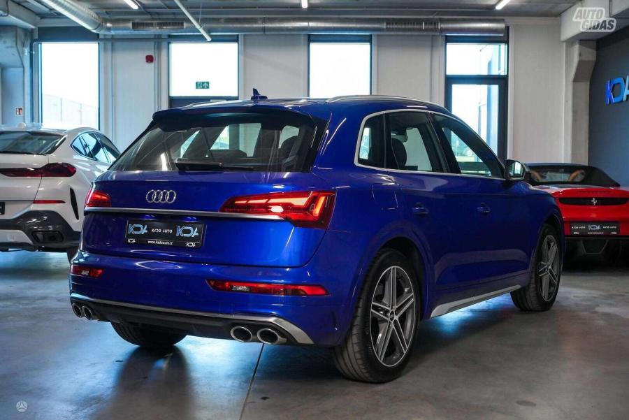 Blue Audi SQ5 2022 in Marijampole, with an engine capacity of 3.00 L and mileage of 131 thousand km for 36950 €, photo 13 on AUTOMOTO.COM.LV