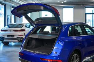 Blue Audi SQ5 2022 in Marijampole, with an engine capacity of 3.00 L and mileage of 131 thousand km for 36950 €, photo 15 on AUTOMOTO.COM.LV