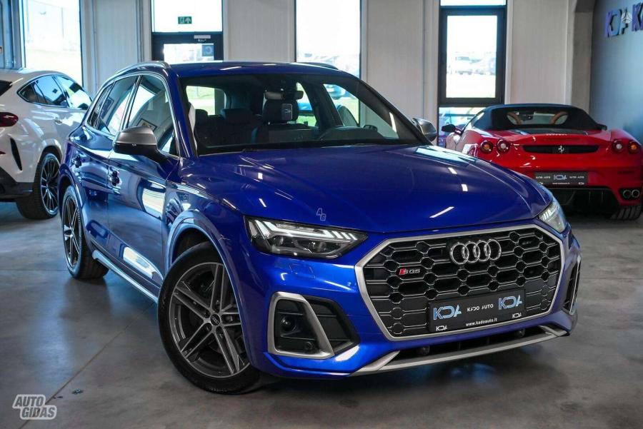 Blue Audi SQ5 2022 in Marijampole, with an engine capacity of 3.00 L and mileage of 131 thousand km for 36250 €, photo 3 on AUTOMOTO.COM.LV