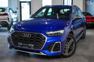 Blue Audi SQ5 2022 in Marijampole, with an engine capacity of 3.00 L and mileage of 131 thousand km for 36250 €, photo 5 on AUTOMOTO.COM.LV