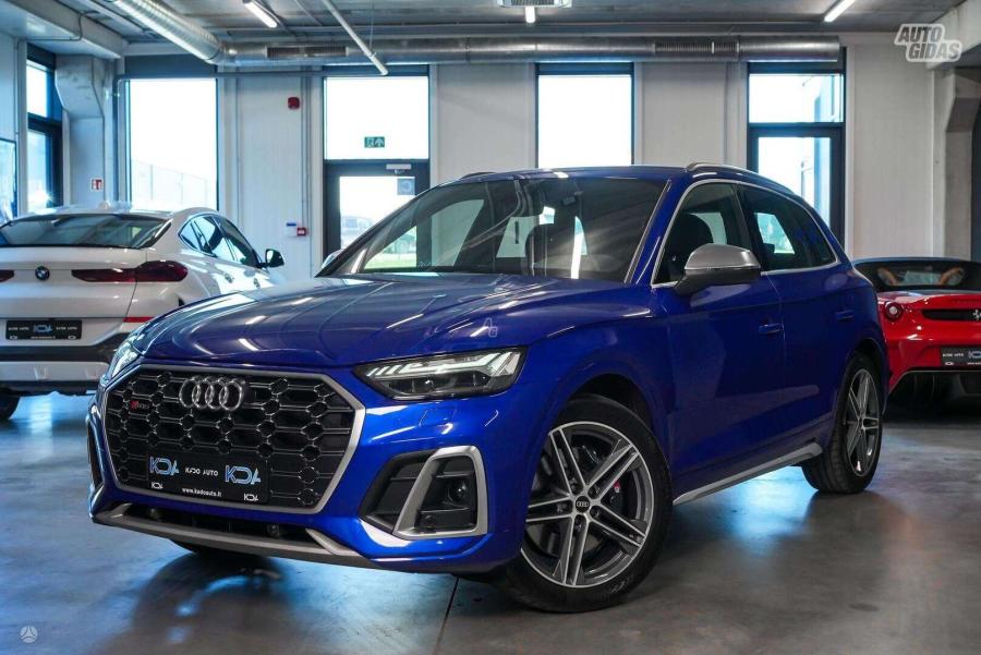 Blue Audi SQ5 2022 in Marijampole, with an engine capacity of 3.00 L and mileage of 131 thousand km for 36250 €, photo 6 on AUTOMOTO.COM.LV