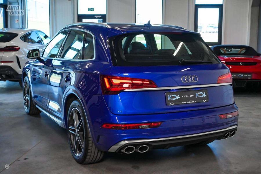 Blue Audi SQ5 2022 in Marijampole, with an engine capacity of 3.00 L and mileage of 131 thousand km for 36250 €, photo 12 on AUTOMOTO.COM.LV