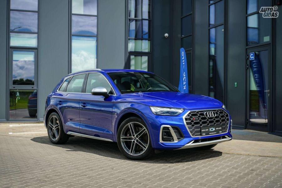 Blue Audi SQ5 2022 in Kaunas, with an engine capacity of 3.00 L and mileage of 131 thousand km for 35950 €, photo 1 on AUTOMOTO.COM.LV