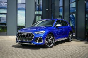 Blue Audi SQ5 2022 in Kaunas, with an engine capacity of 3.00 L and mileage of 131 thousand km for 35950 €, photo 3 on AUTOMOTO.COM.LV