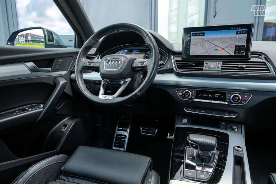 Blue Audi SQ5 2022 in Kaunas, with an engine capacity of 3.00 L and mileage of 131 thousand km for 35950 €, photo 19 on AUTOMOTO.COM.LV