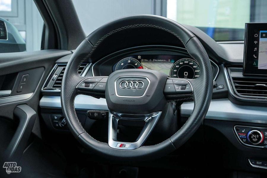 Blue Audi SQ5 2022 in Kaunas, with an engine capacity of 3.00 L and mileage of 131 thousand km for 35950 €, photo 20 on AUTOMOTO.COM.LV