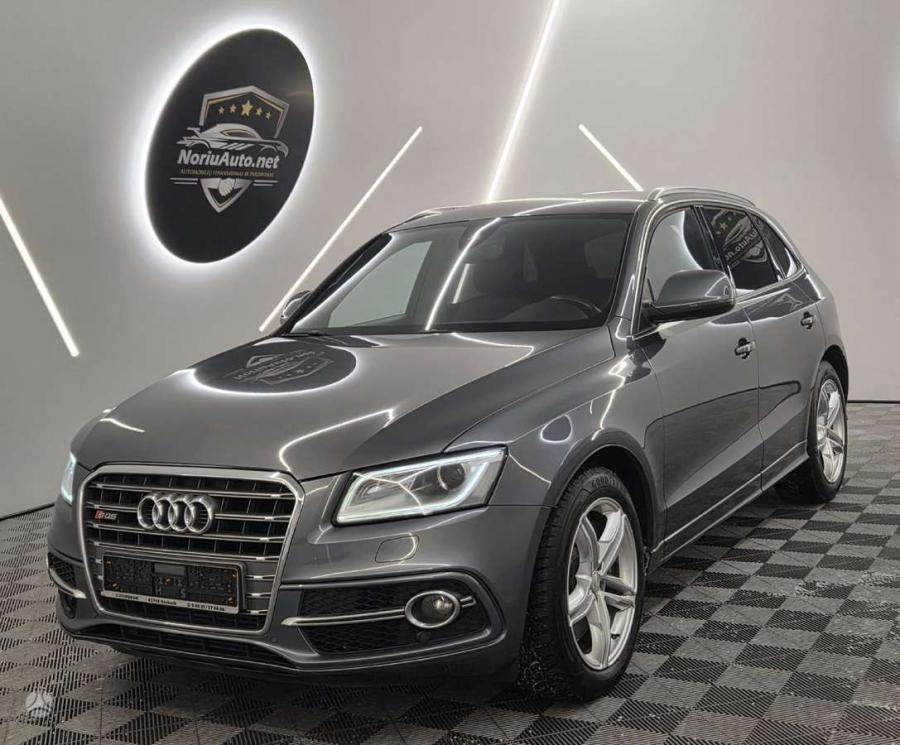 Grey Audi SQ5 2013 in Marijampole, with an engine capacity of 2.97 L and mileage of 218 thousand km for 15999 €, photo 29 on AUTOMOTO.COM.LV