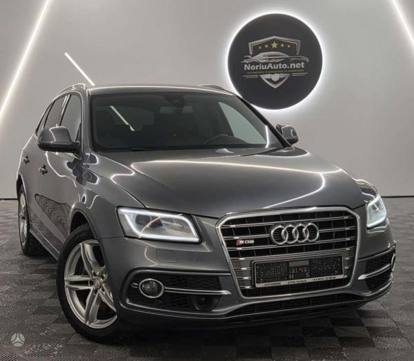 Pelēks Audi SQ5 2013 Marijampole, ar dzinēja tilpumu 2.97 L un nobraukumu 218 tūkst. km par 14400 €, foto 1 vietnē AUTOMOTO.COM.LV