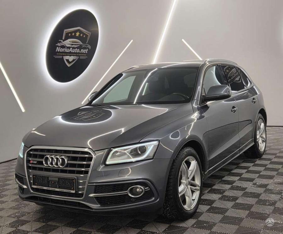 Pelēks Audi SQ5 2013 Marijampole, ar dzinēja tilpumu 2.97 L un nobraukumu 218 tūkst. km par 14400 €, foto 12 vietnē AUTOMOTO.COM.LV