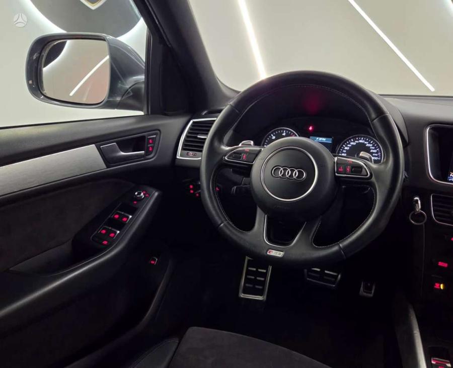 Pelēks Audi SQ5 2013 Marijampole, ar dzinēja tilpumu 2.97 L un nobraukumu 218 tūkst. km par 14400 €, foto 15 vietnē AUTOMOTO.COM.LV