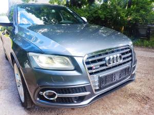 Grey Audi SQ5 2015 in Utena, with an engine capacity of 2.97 L and mileage of 245 thousand km for 16250 €, photo 4 on AUTOMOTO.COM.LV