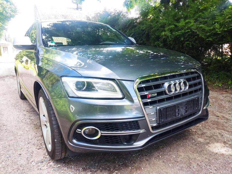 Grey Audi SQ5 2015 in Utena, with an engine capacity of 2.97 L and mileage of 245 thousand km for 16250 €, photo 12 on AUTOMOTO.COM.LV